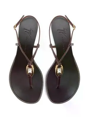 GIUSEPPE ZANOTTI Amhelia Wedge Sandals - Brown