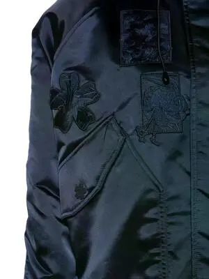Cecilie Bahnsen Floral Appliqué Jacket - Blue