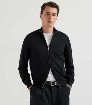 Brunello Cucinelli Cashmere-silk Cardigan - Black