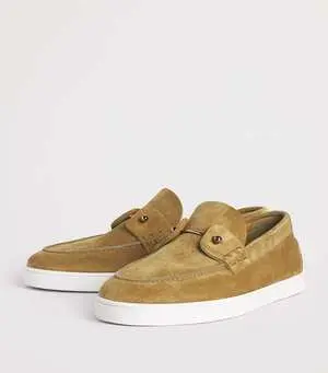 CHRISTIAN LOUBOUTIN Chambeliboat Leather Boat Shoes - Brown