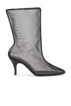 HERBERT LEVINE Drawing A Blank Mesh Bootie - Black