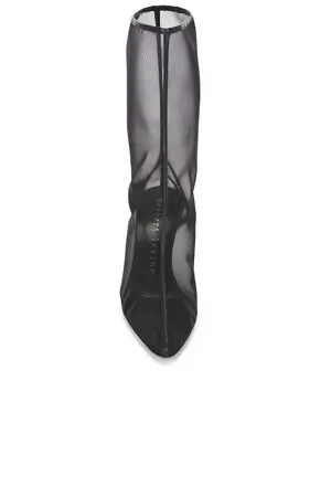 HERBERT LEVINE Drawing A Blank Mesh Bootie - Black