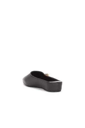 HERBERT LEVINE Sleep On It Vitellino Flat Mule - Dark Brown