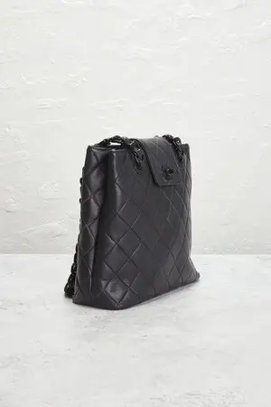 Chanel Lambskin Flap Tote Bag