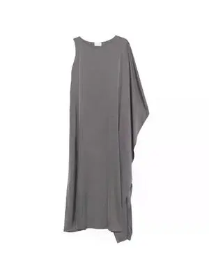 SILKYLICIOUS Muse Asymmetric Maxi Dress - Grey