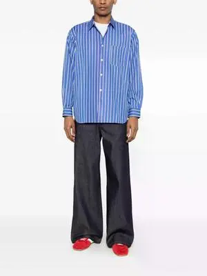 Comme Des Garçons Striped Pocket Shirt