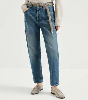 Brunello Cucinelli Authentic Cotton Straight Jeans - Blue