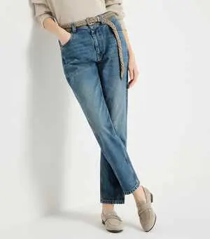 Brunello Cucinelli Authentic Cotton Straight Jeans - Blue