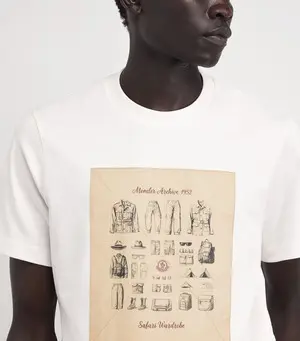 Moncler Cotton Safari Print T-shirt