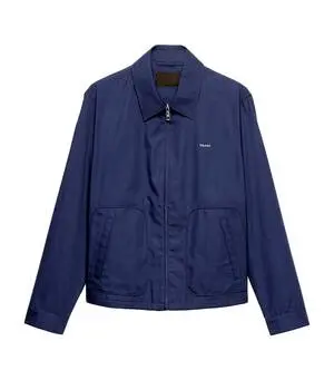 Prada Technical Boxy Zip-up Jacket
