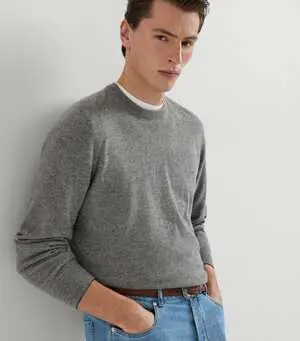 Brunello Cucinelli Cashmere Crew Neck Sweater - Grey