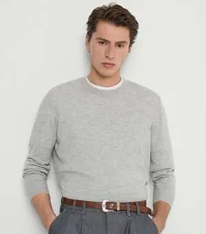 Brunello Cucinelli Cashmere Crew-neck Sweater - Grey