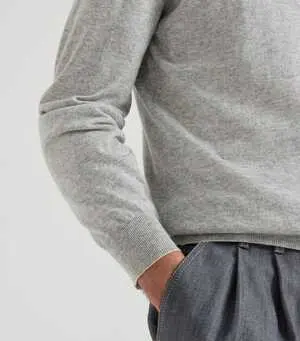 Brunello Cucinelli Cashmere Crew-neck Sweater - Grey