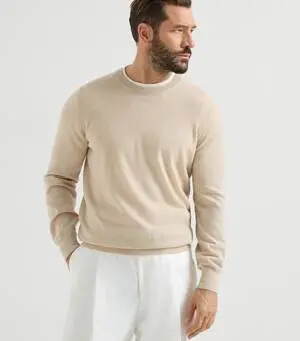 Brunello Cucinelli Cashmere Crew-neck Sweater - Beige