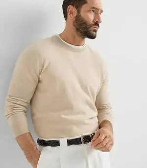 Brunello Cucinelli Cashmere Crew-neck Sweater - Beige