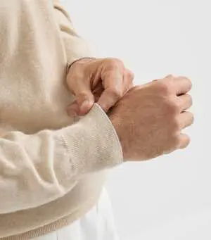 Brunello Cucinelli Cashmere Crew-neck Sweater - Beige