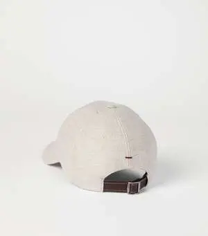 Brunello Cucinelli Silk-linen-wool Cap - Brown