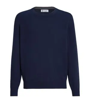 Brunello Cucinelli Cashmere Crew-neck Sweater - Blue