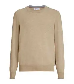 Brunello Cucinelli Cashmere Crew-neck Sweater - Brown
