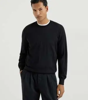 Brunello Cucinelli Cashmere-silk Crew-neck Sweater