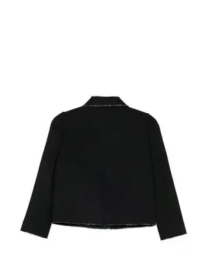 SHUSHU/TONG Frayed Collared Jacket