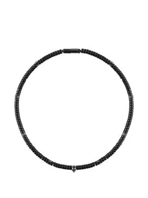 Philipp Plein Beads Skull Necklace - Black