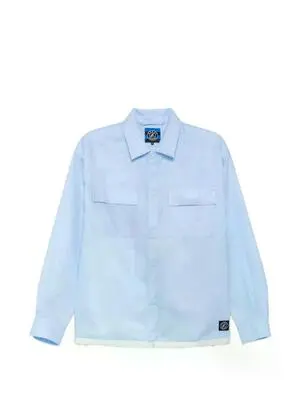 AGNES B. Logo-patched Checked Shirt