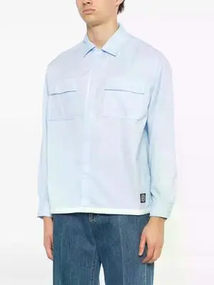 AGNES B. Logo-patched Checked Shirt
