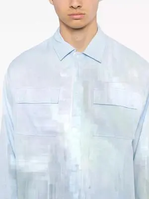 AGNES B. Logo-patched Checked Shirt