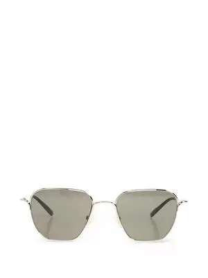 Alexander McQueen Geometric-frame Sunglasses - Silver