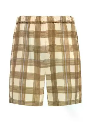 JIL SANDER Checked Shorts