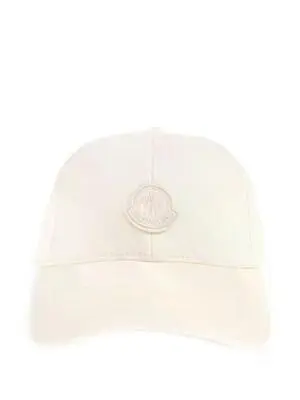 Moncler Logo Patch Cap - Neutrals