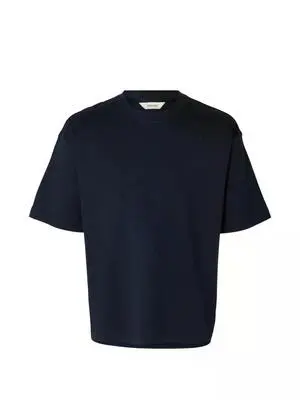 SELECTED Crew-neck T-shirt - Blue