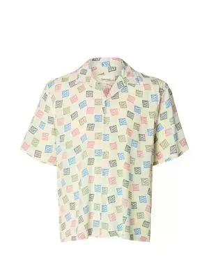 SELECTED Stamps Print Shirt