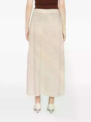 Antonelli Firenze Knitted Sequin Skirt