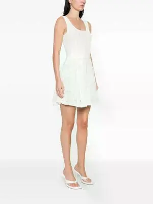 Simkhai Pleated Lace Mini Dress