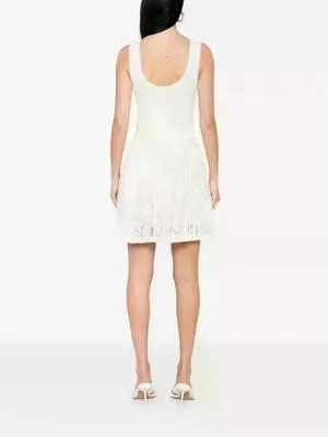 Simkhai Pleated Lace Mini Dress
