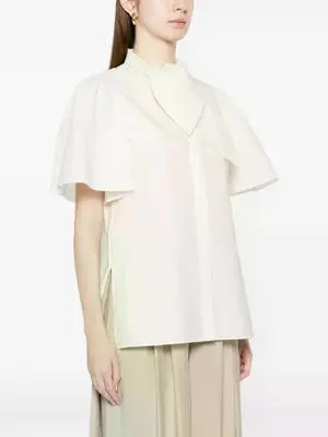 CURIEL Puff-sleeve Blouse - White