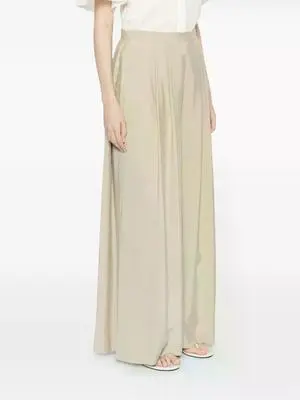 CURIEL Pleated Palazzo Pants