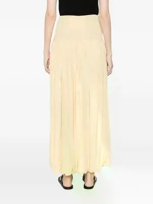 TOTEME Gathered Midi Skirt - Neutrals