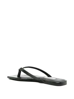 TOTEME Croc-embossed Flip Flops