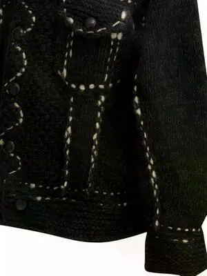 Kapital Button Trim Wool Cardigan
