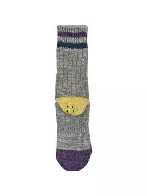 Kapital Appliqué Socks - Grey