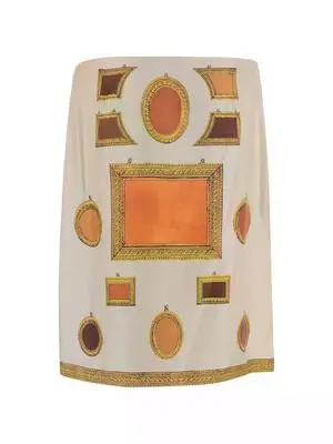 Versace Frame-print Mini Skirt