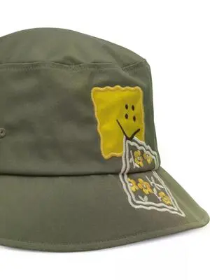 Kapital Floral Embroidered Bucket Hat - Green