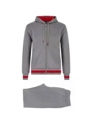 Kiton Contrast-band Tracksuit - Grey