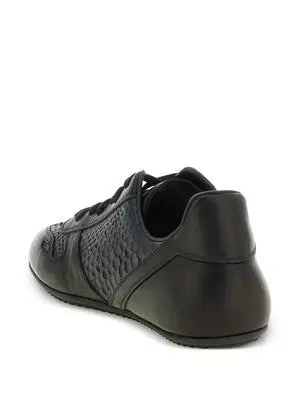 Rick Owens Minimal Leather Sneakers - Black