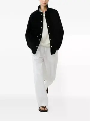 Studio Nicholson Press-stud Suede Jacket - Black