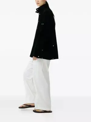 Studio Nicholson Press-stud Suede Jacket - Black