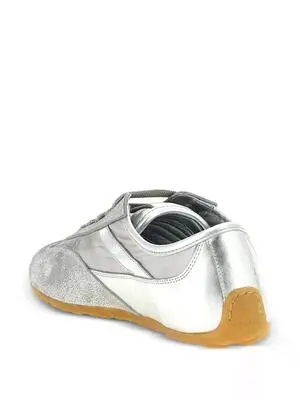 Alexander McQueen Embossed-logo Sneakers - Silver